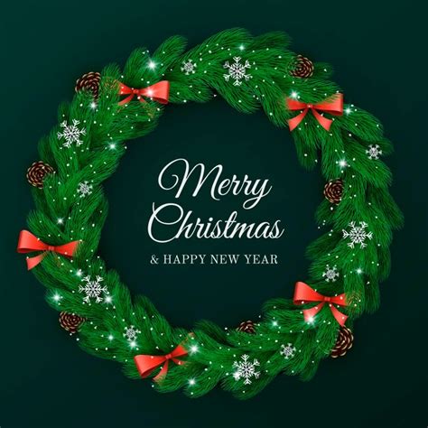 현실적인 크리스마스 배경 무료 벡터