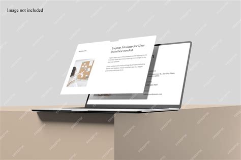 Premium Psd Floating Screen And Laptop Mockup For Showcasing You Ui Design To Clients