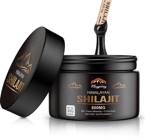 Shilajit Pure Himalayan Organic Resin 800mg Gold Grade