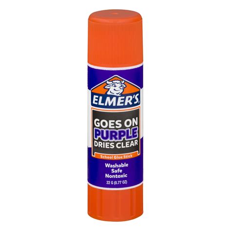 Elmers Disappearing Purple Washable School Glue Stick 077 Ounce 1