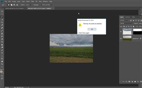 Solved Re No Pixels Are Selected Was Photoshop Cc Adobe Product Community 10022765