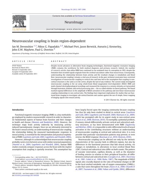 Neurovascular Coupling Is Brain