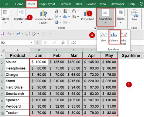 How To Create Sparklines In Excel 3 Suitable Methods Excel Insider
