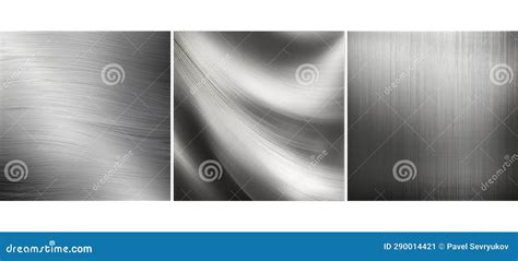 Sheet Brushed Silver Metal Background Texture Stock Image Image Of Metal Surface 290014421