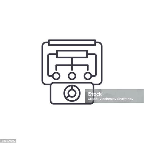 조직 제어 선형 아이콘 개념입니다 조직 제어 선 벡터 기호 상징 그림 개념에 대한 스톡 벡터 아트 및 기타 이미지 개념 개발 경영자 Istock