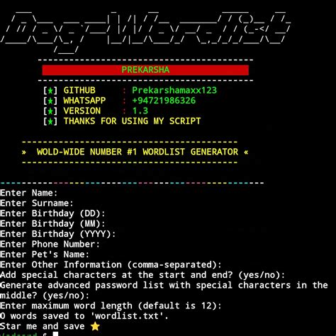 Github Prekarshamaxx123dog Wordlist Same Mebuscupp Tool But Best
