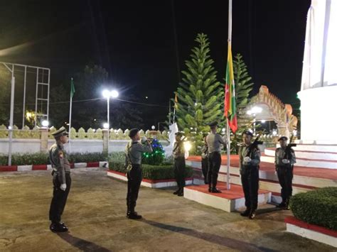 သရက်ချောင်းမြို့နယ်၌ ၇၇ နှစ်မြောက် လွတ်လပ်ရေးနေ့ နိုင်ငံတော်အလံတင်ခြင်းနှင့် နိုင်ငံတော