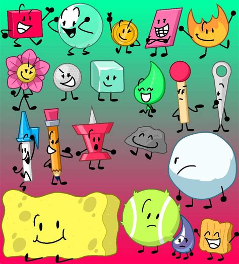 All My Remastered Assets From The Bfdi Characters By Derekmundo On