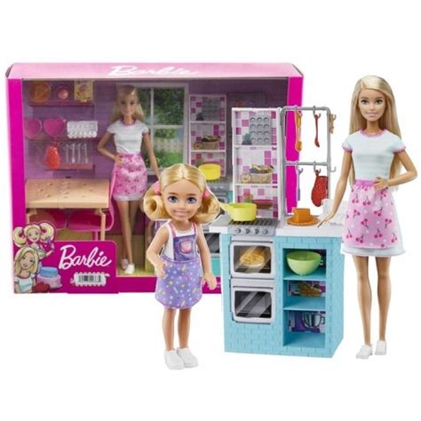 Barbie siostry wspólne pieczenie zestaw lalki hbx Lombard