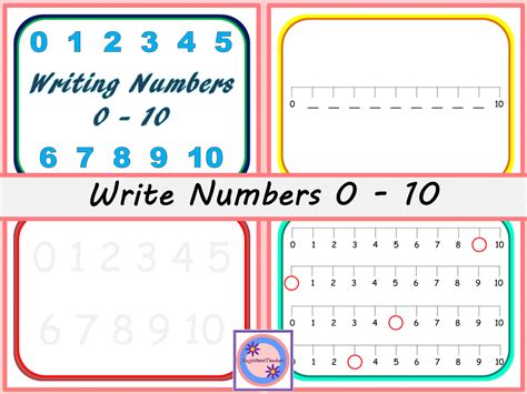Writing Numbers 0 10 Teaching Resources