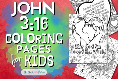 Free Coloring Page John 3 16