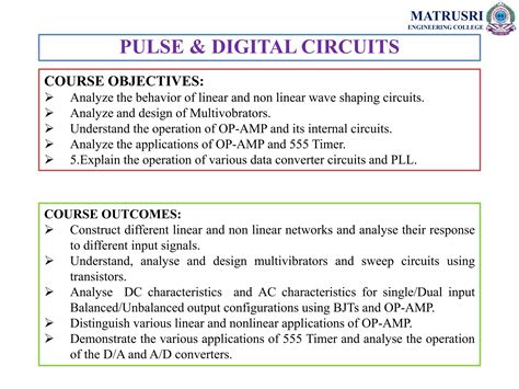 Pulse And Digital Circuits Ppt