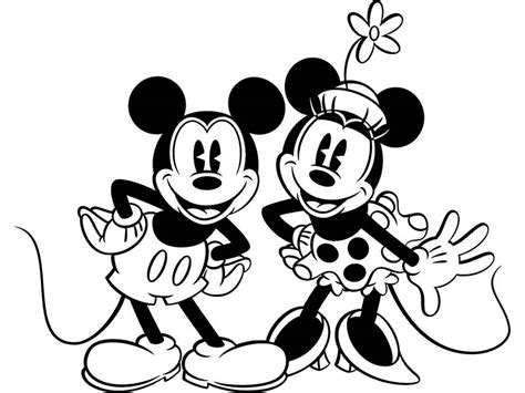 Mickey Mouse Vector Black And White