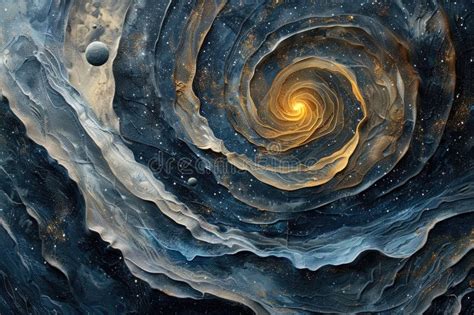 Abstract Formations Resembling Planetary Orbits And Cosmic Trajectories Against A Backdrop Of