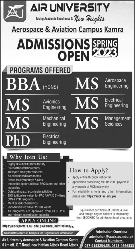 Air University Spring 2023 Admissions Rezultpk Get Your Result