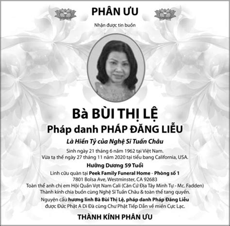 Bà Bùi Thị Lệ Nguoi Viet Online
