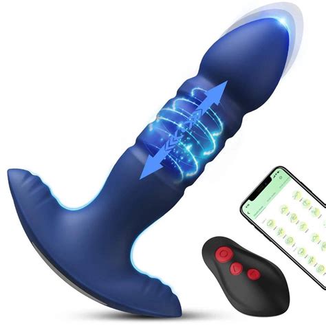 App Controlled Anal Prostate Vibrator 7 Thrusting Andvibrating Modes