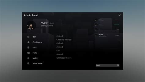 Admin Panel UI Design Feedback Creations Feedback Developer Forum Roblox