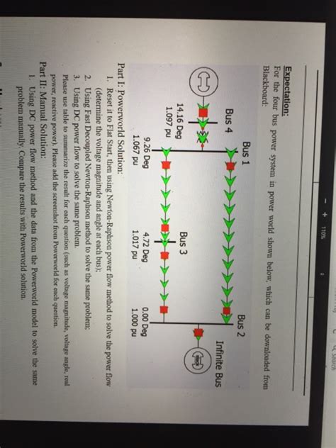 For The Four Bus Power System In Power World Shown Chegg Com
