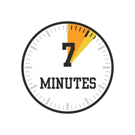 7 Minutes Timer Clock Icon Design 26580697 Vector Art At Vecteezy