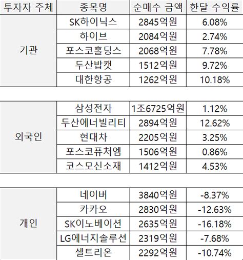 개미 10 잃을 때 기관 7 넘게 벌었다희비 만들어낸 Sk그룹株 아주경제