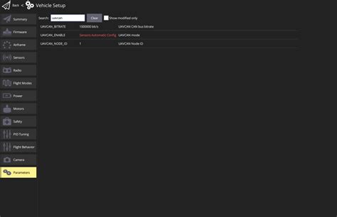 UAVCAN Parameters Missing Issue PX PX Autopilot GitHub