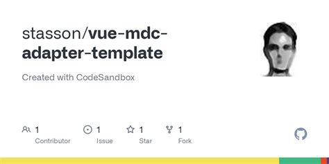 Github Stasson Vue Mdc Adapter Template Created With Codesandbox