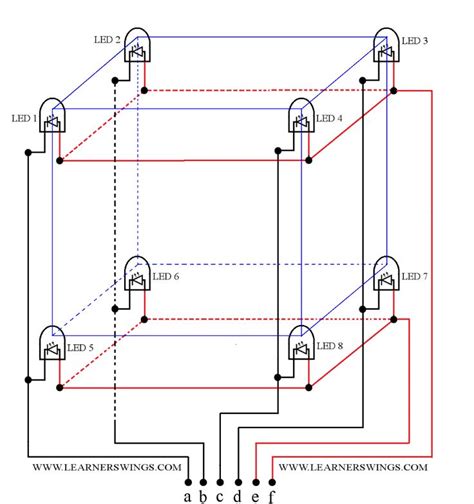Circuit To Connect A 2 2 2 LED Cube Directly To Arduino Mega Part 6 Of