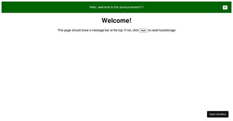 React Message Bar Demo Codesandbox
