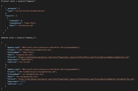 Get Previous Values Of Sp Multiple Selection Columns In Power Automate