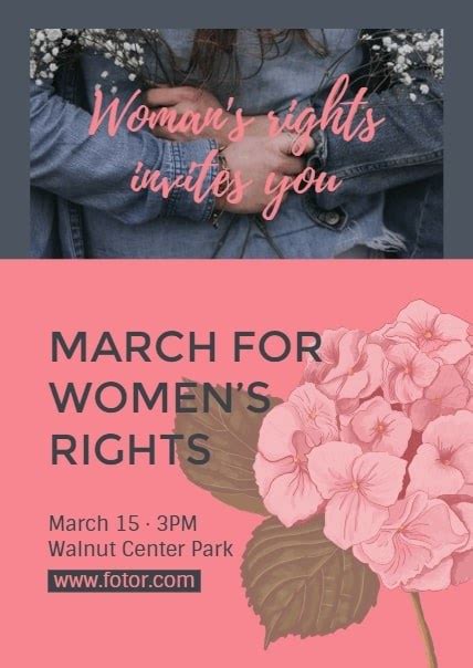 Customized And Printable Gender Equality Poster Templates For Free Fotor