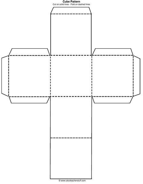 Cube Outline Pdf For Art Education