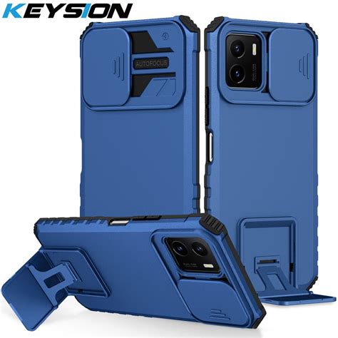Keysion Shockproof Case For Vivo Y S Y A Y Y C Push Pull Camera Protection Live Stand Phone