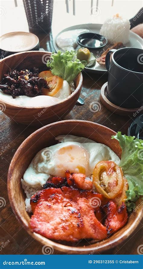 Overhead View Of Tocilog And Tapsilog For Breakfast Stock Image Image Of Savory Dish 290312355 Overhead View Of Tocilog And Tapsilog For Breakfast Stock Image Image Of Savory Dish 290312355