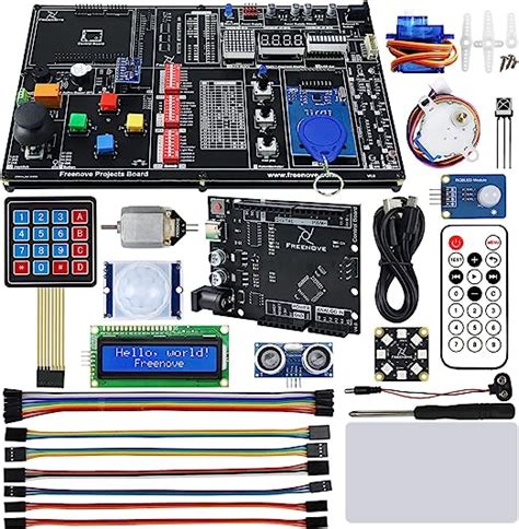 Jp Freenove プロジェクト キット コントロール ボード V4 Arduino Ide と互換性あり 付き、238 ページの詳細なチュートリアル、46 個の