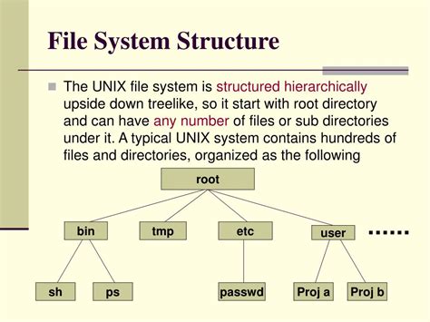 Ppt Unix Chapter 07 Files And File System Structure Powerpoint Presentation Id2953478