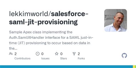 GitHub Lekkimworld Salesforce Saml Jit Provisioning Sample Apex Class Implementing The Auth