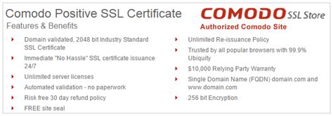 Difference Between Comodo EssentialSSL Vs PositiveSSL Certificate