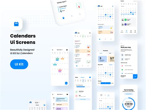 Calendars Ui Screens UI Kits Calendar Ui Ui Kit Calender Ui