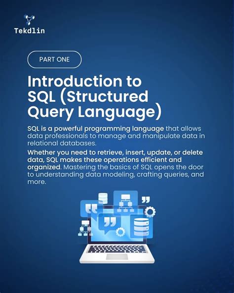 tekdlin on linkedin tekdlin sqlbasics datamanagement databaseskills sqlintro…