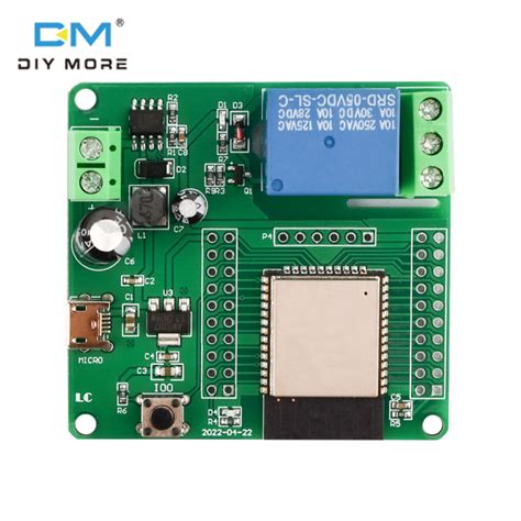 diymore esp32 wifi single relay module 4m byte flash large capacity