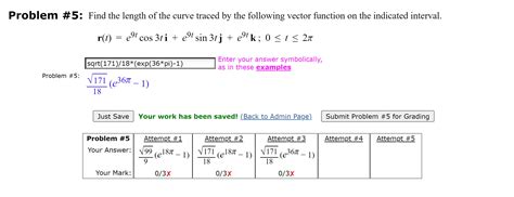 Solved Problem Find The Length Of The Curve Traced By Chegg