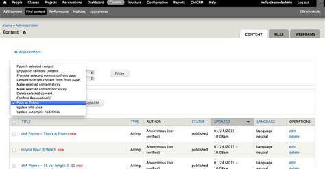 views bulk operations