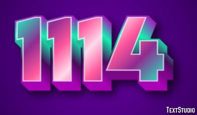 Text Effect And Logo Design Number