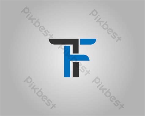 Tf 또는 Ft 문자 초기 초기 로고 디자인 개념 템플릿 일러스트 Png Eps 무료 다운로드 Pikbest