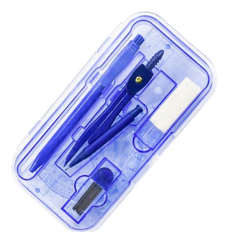 8 Pcs Set Drawing Math Compasses Set With Protract Grandado