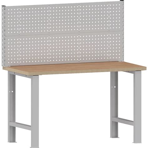 Multifunctional Add On Module For Workbench Lista With Perforated Sheet Panel Kaiserkraft