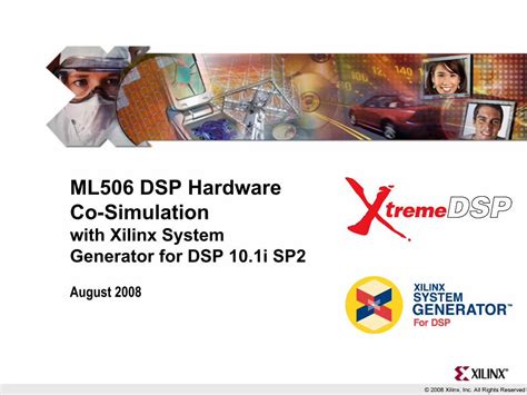 Pdf Ml506 Dsp Hardware Co Simulation With Xilinx System Generator For