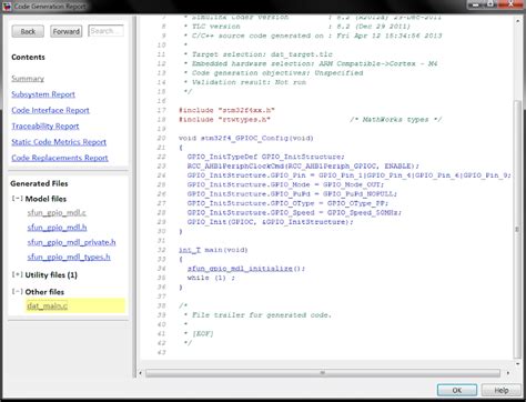 [matlab] Demo Stm32f4 Gpio Config Block