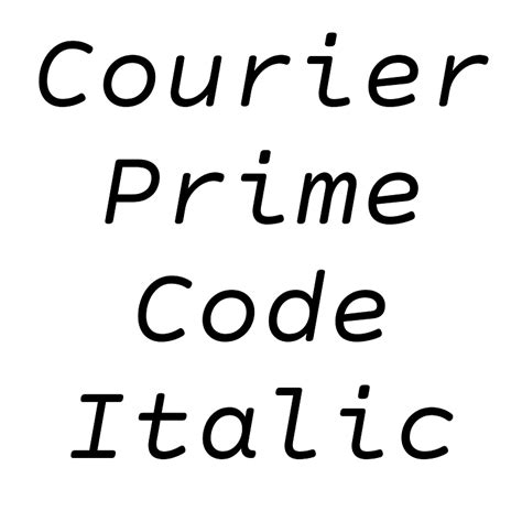 Courier Prime Code Italic Creazilla